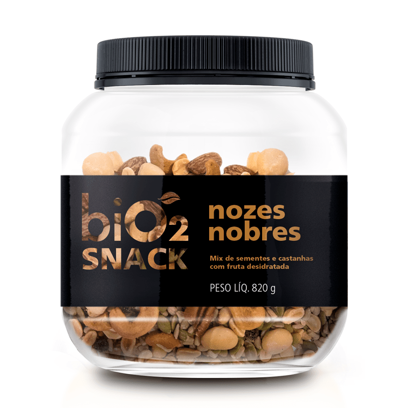 biO2 Snack Nozes Nobres 820g - biO2 - Mundo Verde