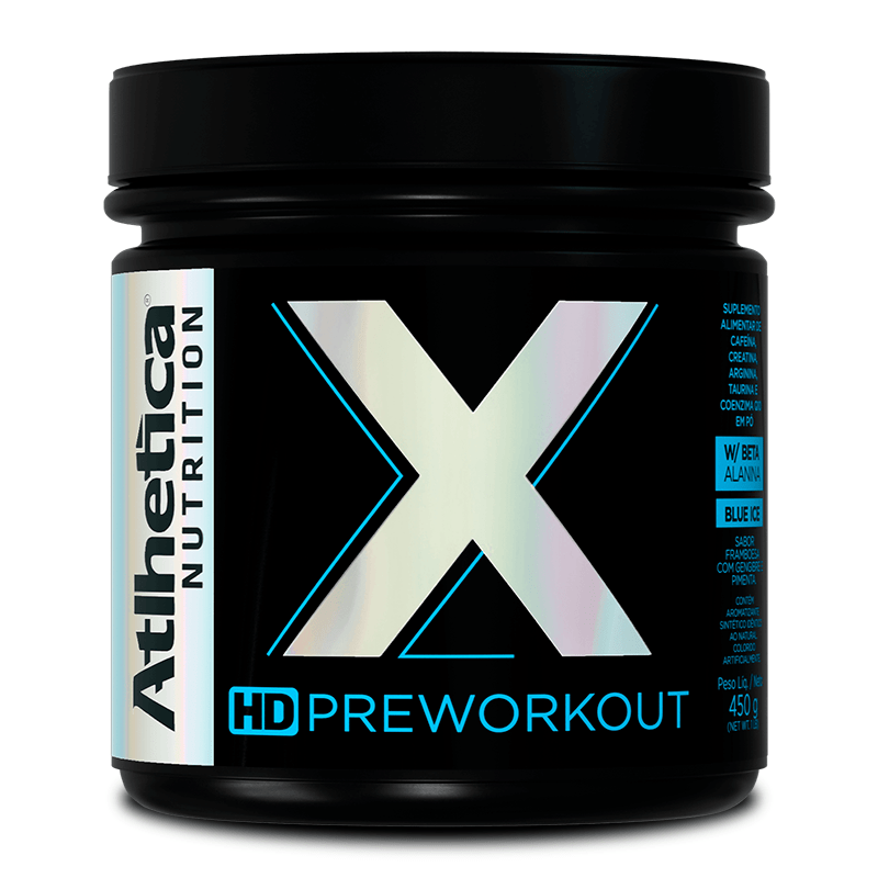 X HD Pre Workout Blue Ice Atlhetica 450g - Mundo Verde