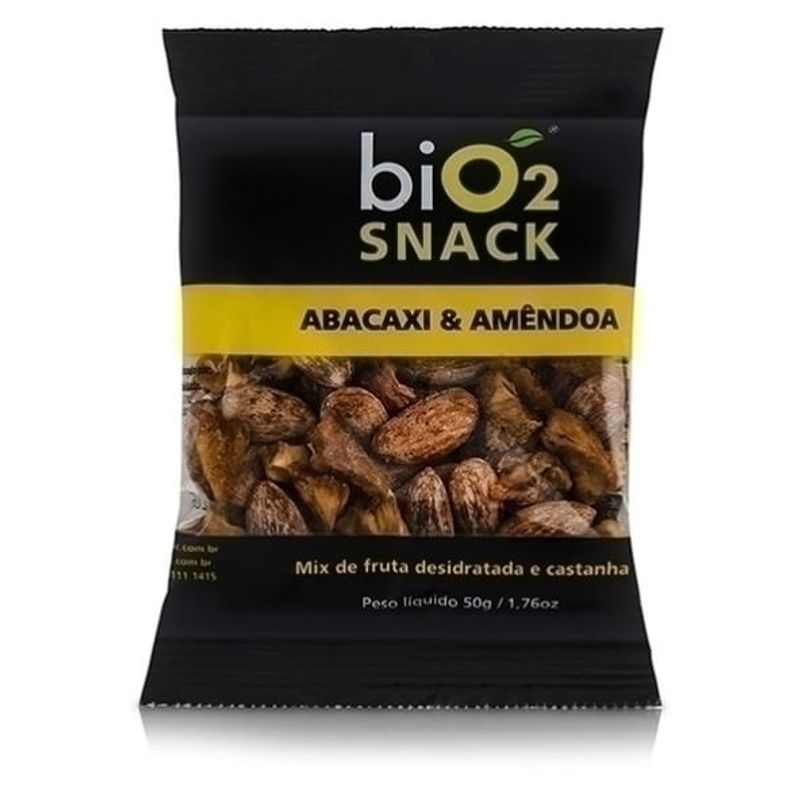 biO2 Snack Abacaxi & Amêndoa 50g - biO2 - Mundo Verde