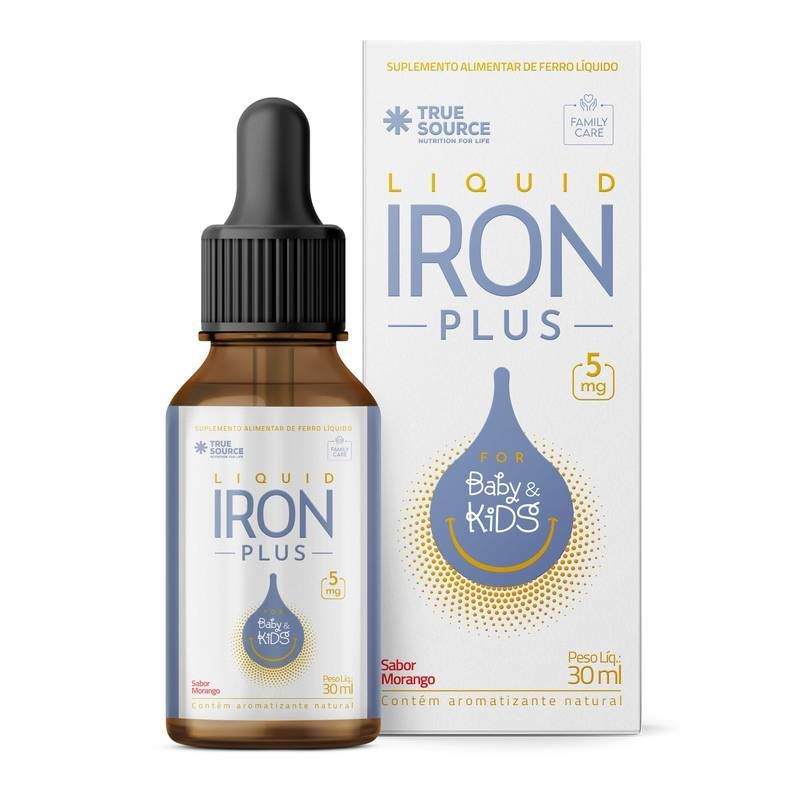 Liquid Iron Morango True Source 30ml - Mundo Verde